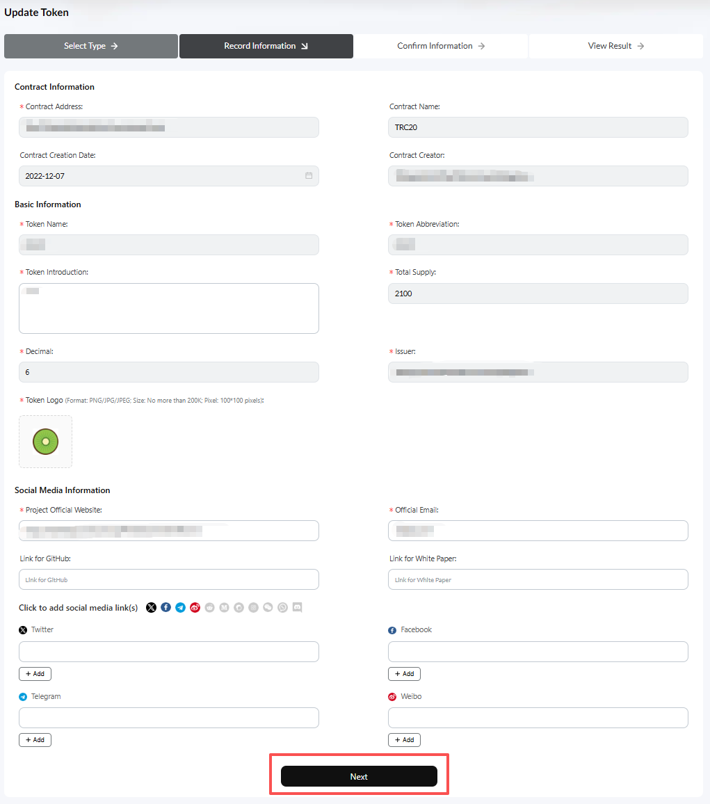 How to update token information? – TRONSCAN Support Center