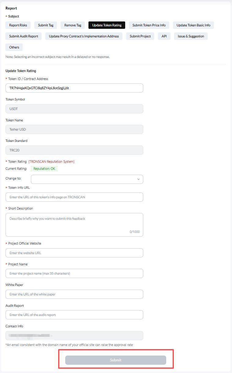 How to update token information? – TRONSCAN Support Center