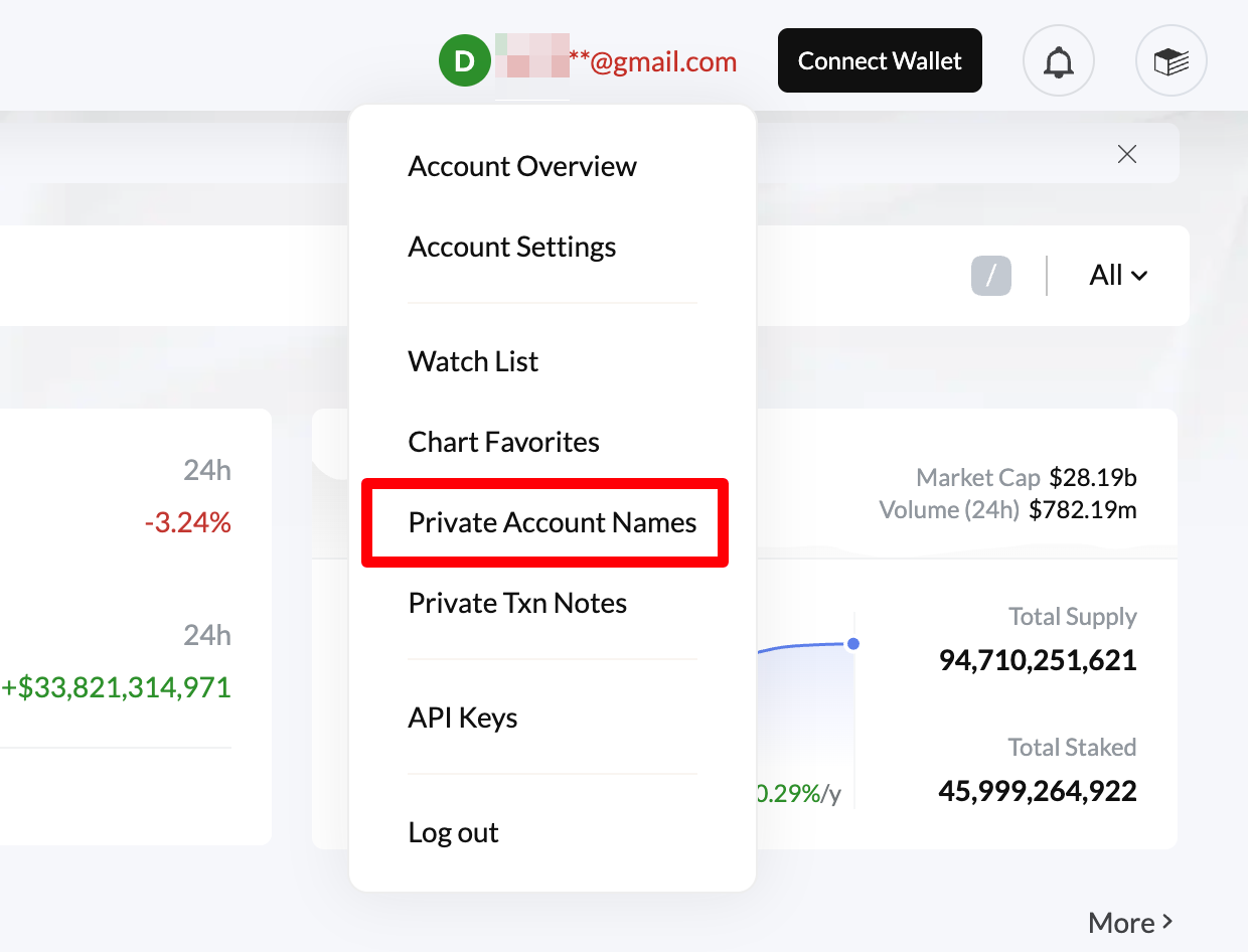 A tutorial of Private Account Name feature – TRONSCAN Support Center